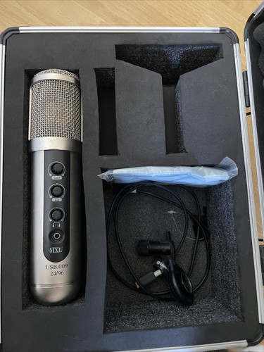 MXL USB.009 24/96 Microphone Podcast Condenser Mic in hardshell case ...
