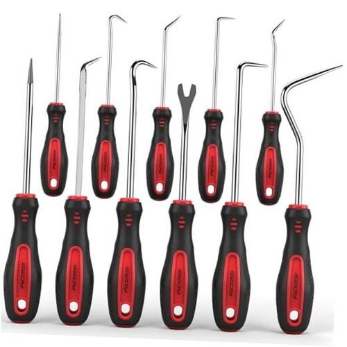 11-Piece Large Hook and Pick Set with Clip Removal Tool, Precision O ...