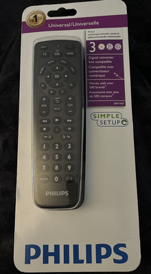 Philips Universal Remote Control Works on Over 500 Brands Dig Converter ...