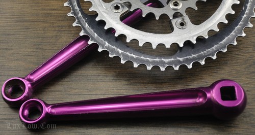 Vintage Cook Bros. Racing Mountain Bike CRANKS 175mm Purple MTB Cruiser ...