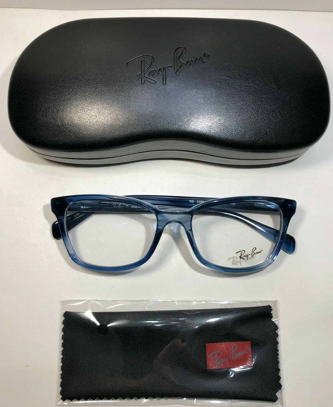Ray-Ban RB 5362 8067 Striped Light Blue Unisex Eyeglasses Size 54-17 ...