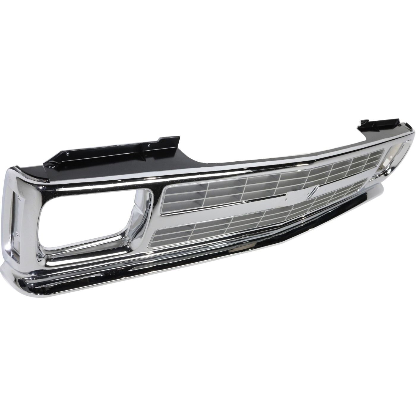 Grille For 91-93 Chevrolet S10 91-94 S10 Blazer Chrome Shell w/ Gray ...