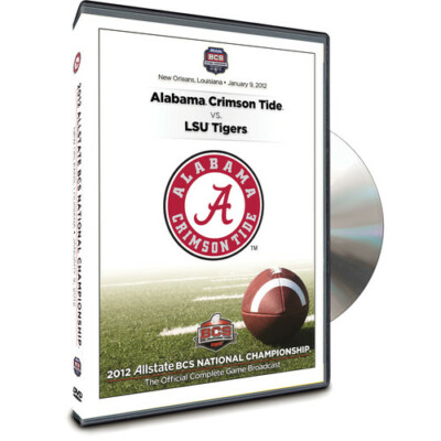 ALABAMA 2012 ALLSTATE BCS NATIONAL CHAMPIONSHIP GAME NEW DVD ...