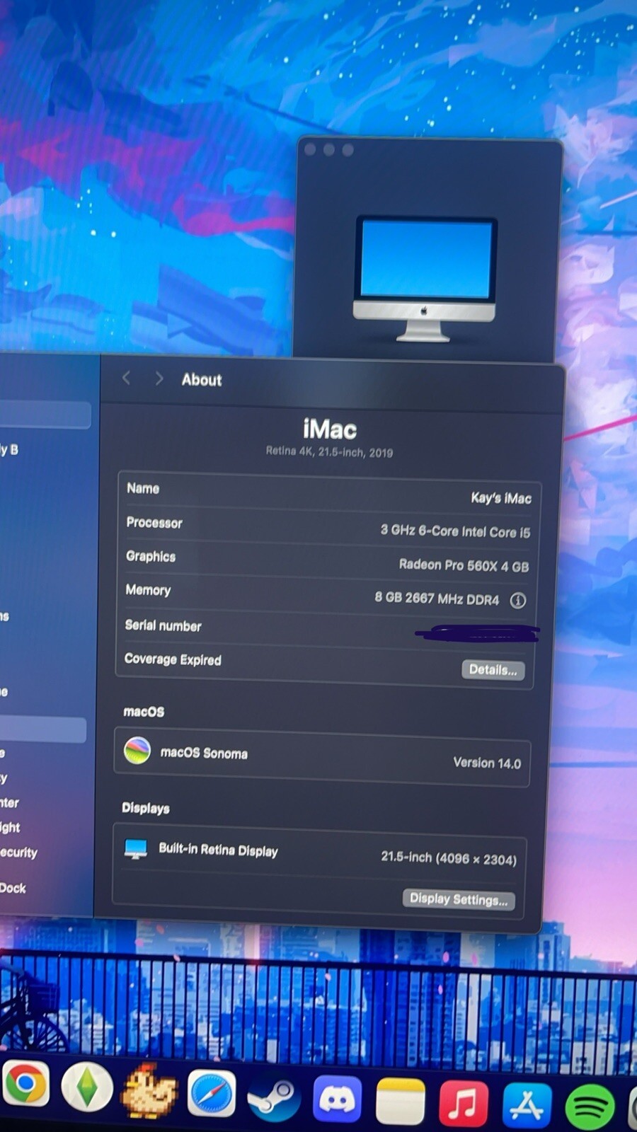 Apple iMac with 21.5in Retina 4K display (1TB Fusion Drive, Intel Core ...