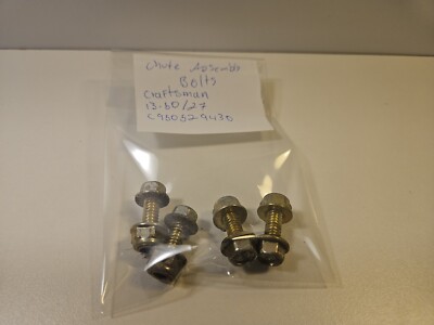 Bolts And Nuts, Chute Assembly for Craftsman Snowblower | eBay