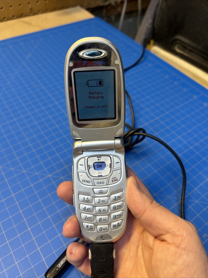 LG VX6100 Silver Verizon Cellular Flip Phone US Cellular | eBay