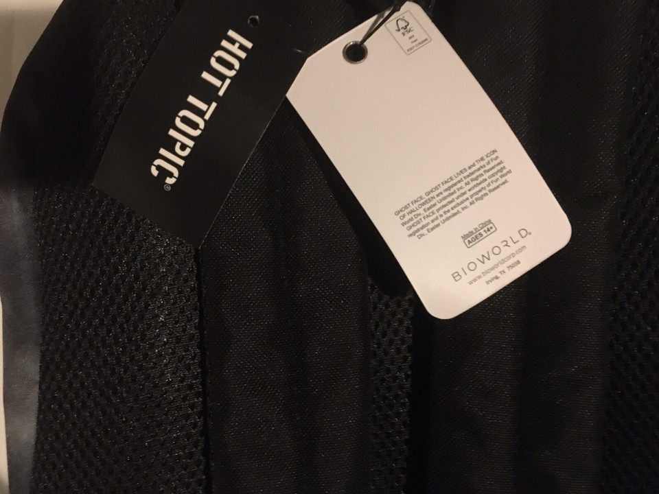 Scream Ghostface Ghost Face backpack laptop bag horror movie Bioworld ...