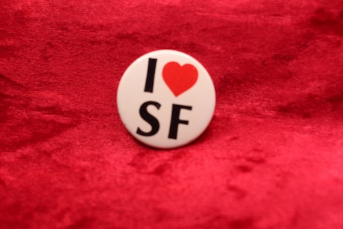 I LOVE SAN FRANCISCO BUTTON - HIP HOP MEMORABILIA | eBay