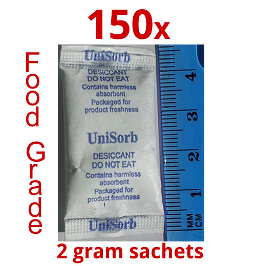 150x2gm FDA Food Grade Silica Gel Desiccant Moisture Absorber dessicant ...