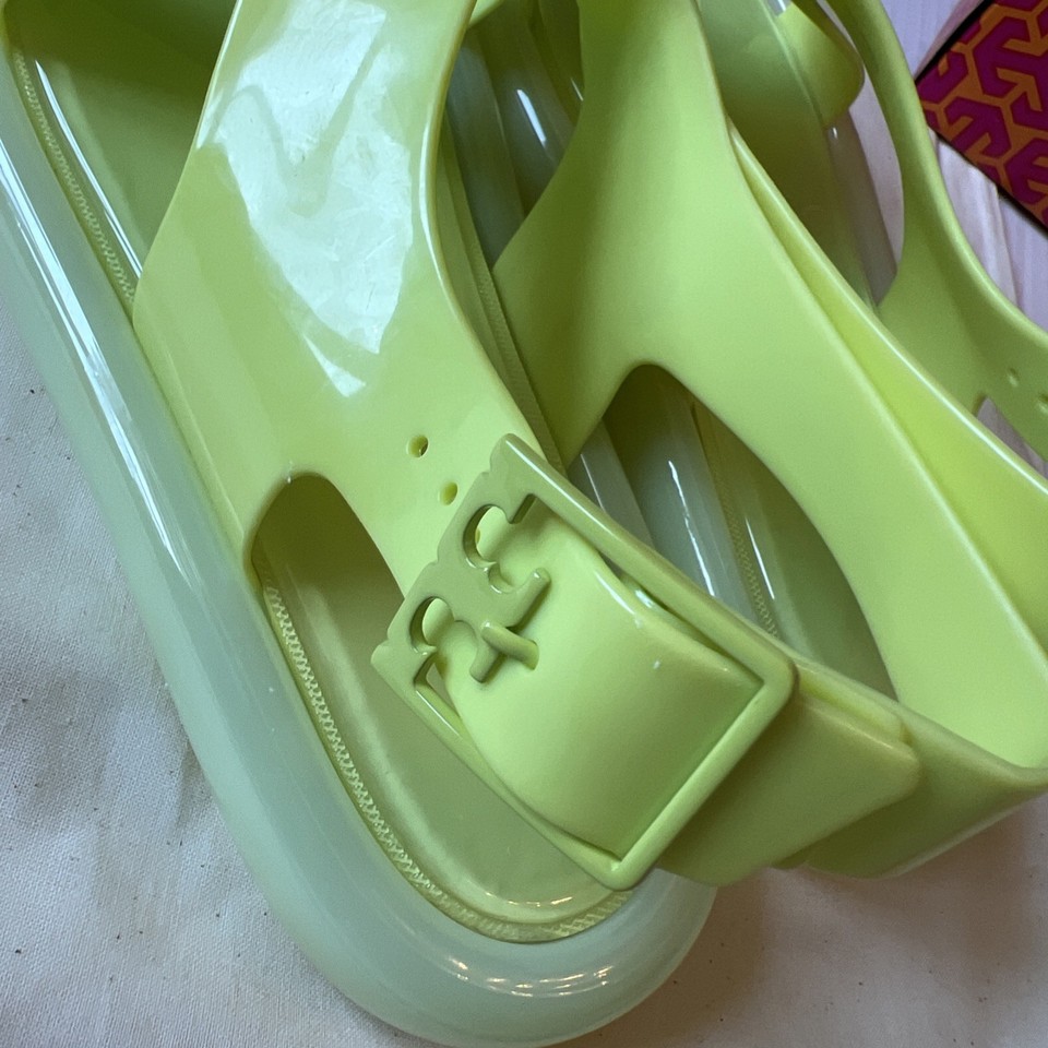 Tory Burch 8B Criss-Cross Air Bubble Jelly Sligback Sandals EUC | eBay