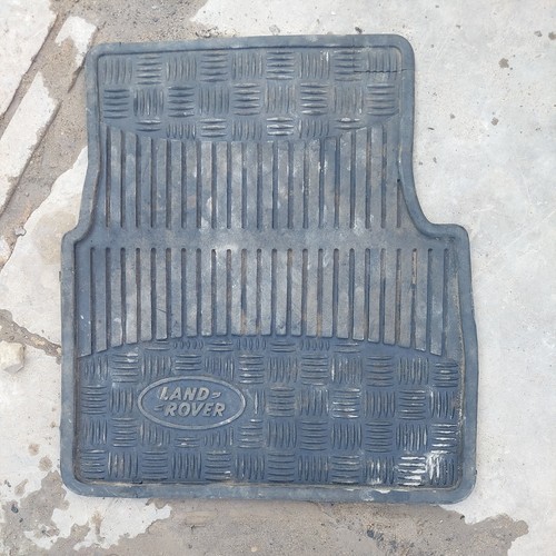 Land Rover Defender front rubber floor mats 90 110 matting genuine ...