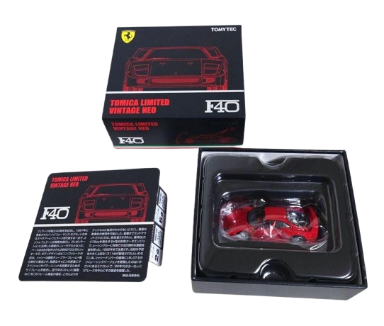 Tomica Limited Vintage Neo TLV-NEO Ferrari F40 1/64 Red Diecast Car ...