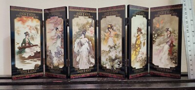 6 Panel Divider, Mini Folding Screen, Chinese Mini Desktop Folding ...