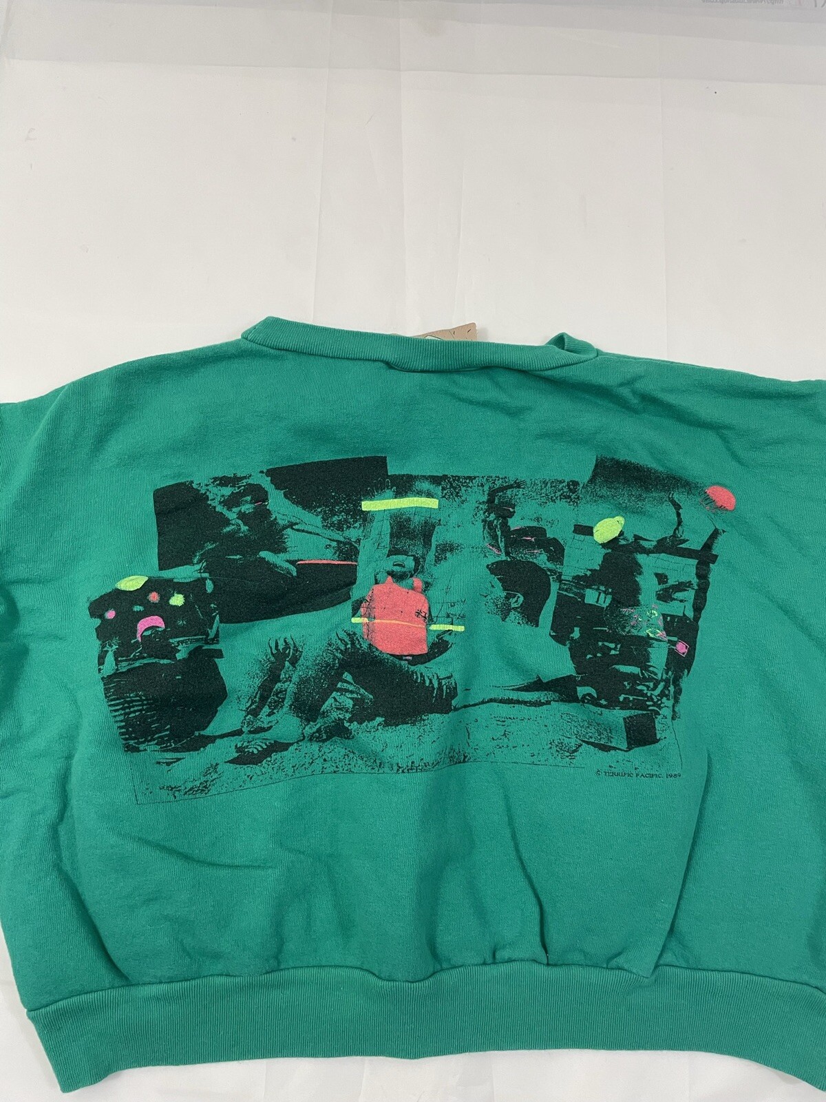 Vintage 1989 80d Retro Cute Terrific Pacific Green Womens Crop Top ...