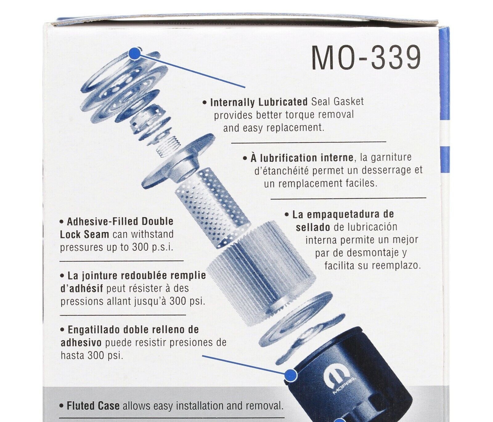 Mopar Engine Oil Filter MO-339 For Dodge Jeep Chrysler Ram 04892339AB ...