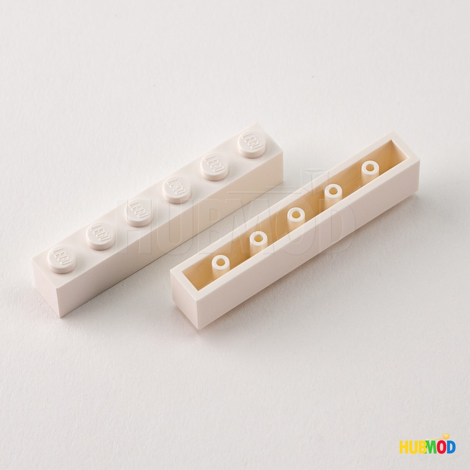 Lot of 6 Genuine LEGO White 1x6 3009 Building Bricks Blocks Parts ...