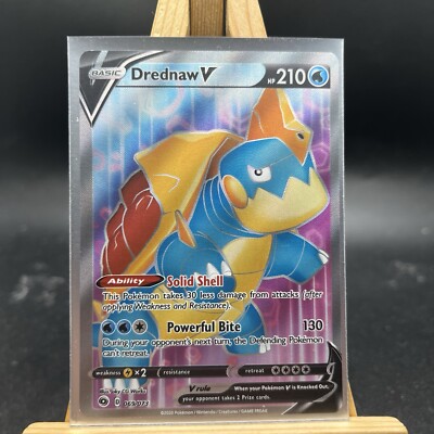 Pokémon TCG Drednaw V Champions Path 069/073 Holo Full Art Ultra Rare ...