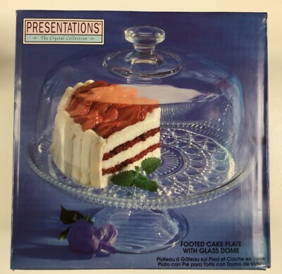 NEW Presentations:The Crystal Collection: Footed Cake Plate With Glass ...
