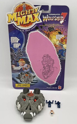 MIGHTY MAX Bluebird 1992 Vintage WOLFSHIP 7 Doom Zone Playset 100% ...