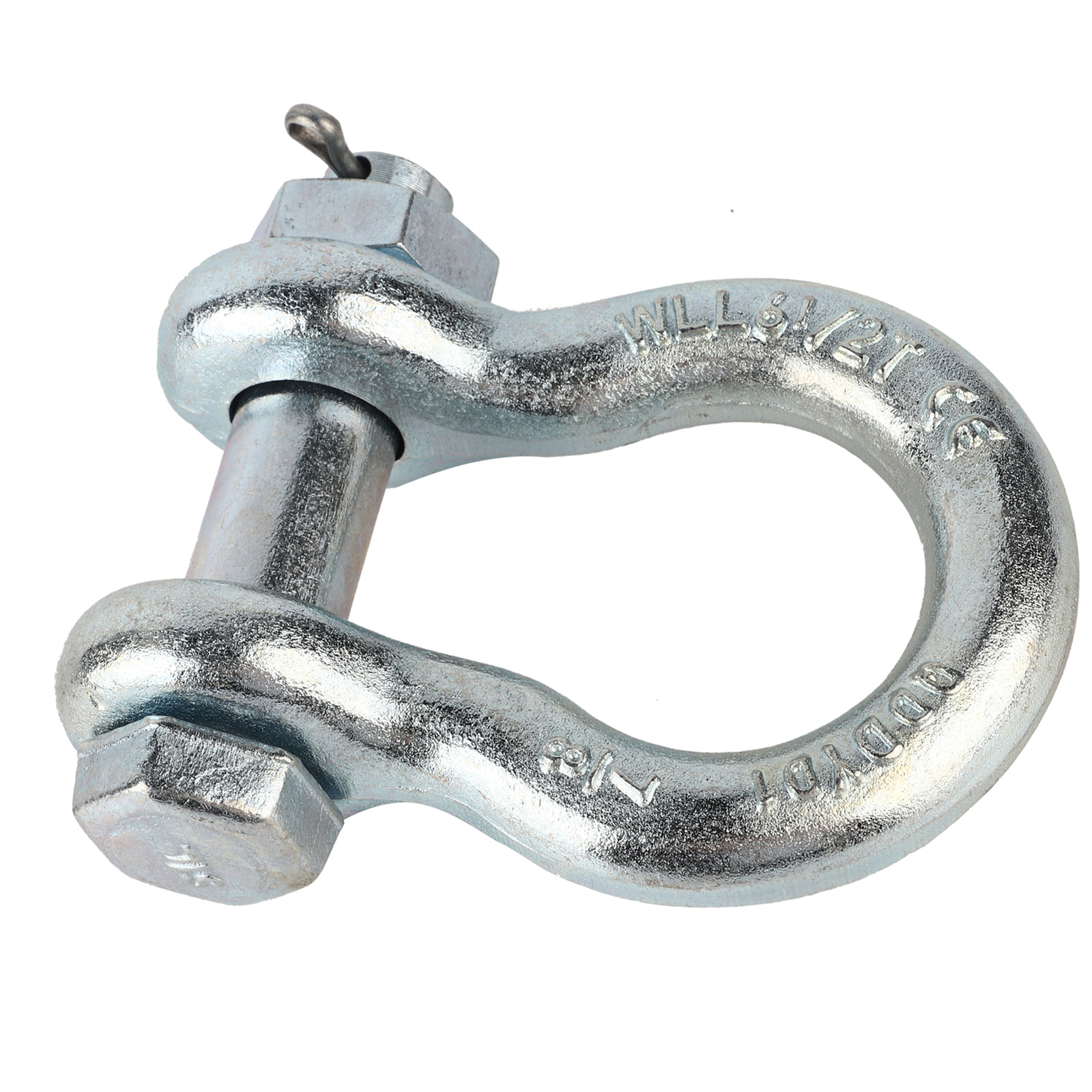 1Pc 6.5t Anchor Shackle Heavy Duty Alloy Steel Bow Type With Nut ...