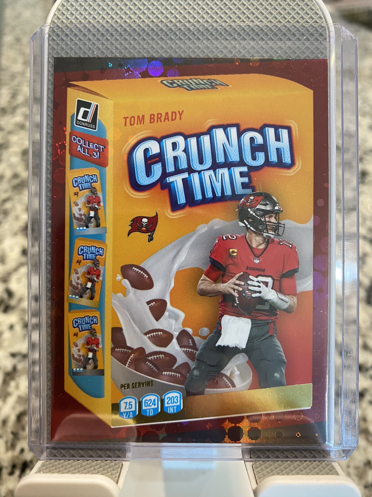 2022 Donruss Football Tom Brady Crunch Time Galactic card SP Insert #CT ...