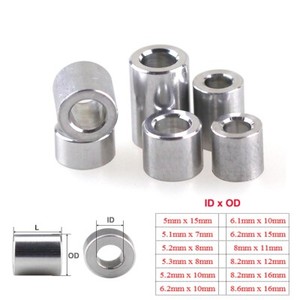 M5 M6 M8 Aluminum Alloy Bushing Gasket Round Sleeve Unthreaded Spacers ...