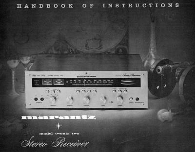 Marantz Model 22 User Owner Manual Guide Twenty Two For Stereo Receiver ...