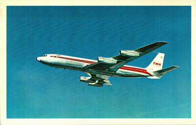 Postcard Trans World Airlines TWA Star Stream Inflight | eBay