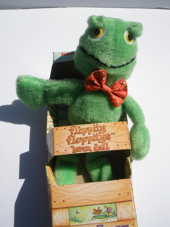 Knickerbocker Bean Bag Flippity Floppitys Frog doll Bowtie Plush ...