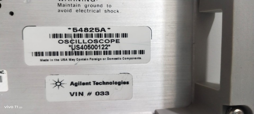 Agilent 54825A Infiniium Oscilloscope 4 Channels 500 MHz 2 GSa/S ...