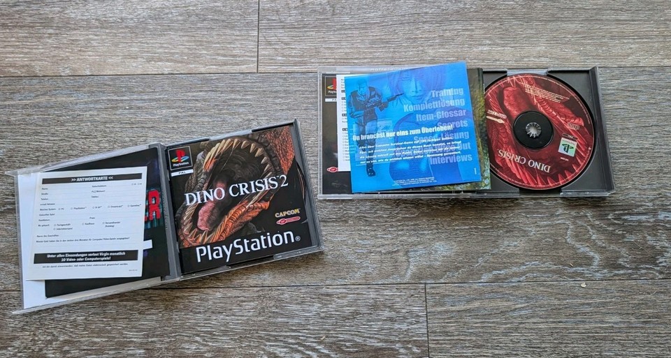 Dino Crisis 1-2*PS1*PAL Version*PS1*PSX*PS One*Wie NEU*OVP*CIB*Komplett ...