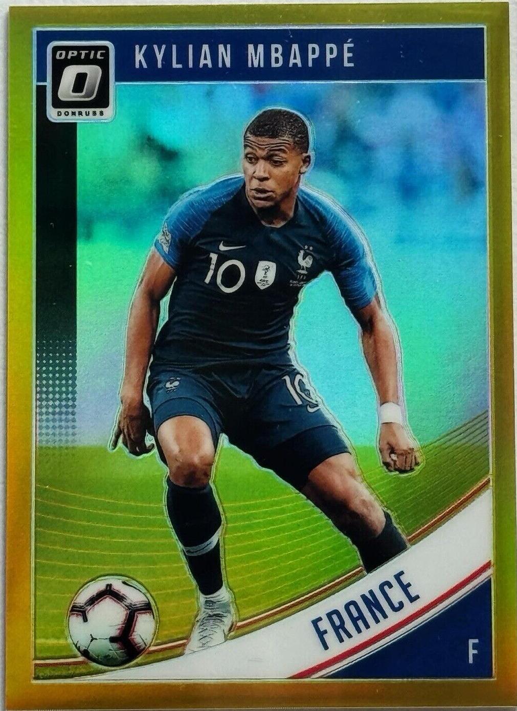 2018-19 Panini Donruss - Kylian Mbappe #132 Optic Gold Prizm /10 for ...