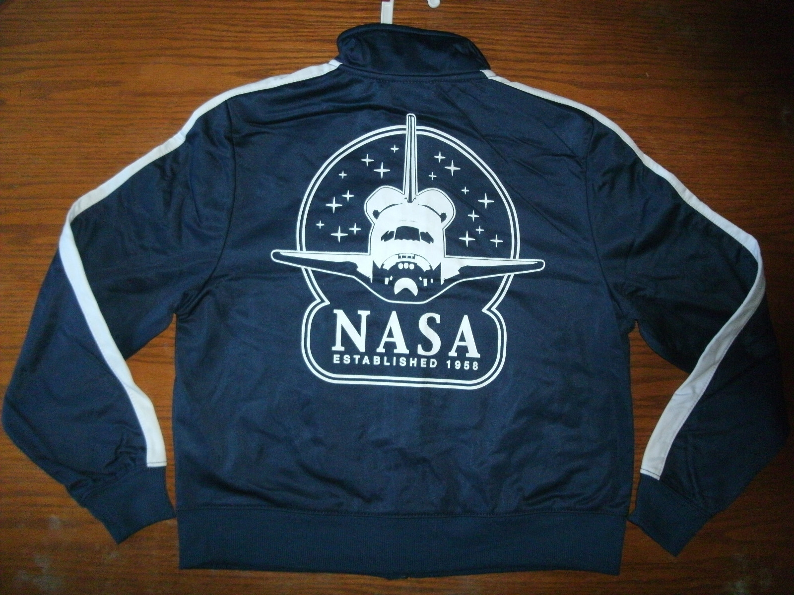 NEW Womens NASA Graphic Full Zip Microfiber Performance Jacket ladies ...