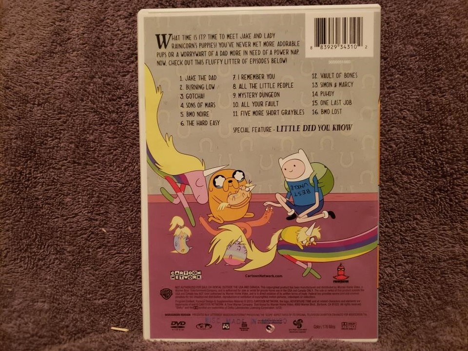 (GET3) USED DVD Adventure Time: Jake the Dad (2013) 883929343102 | eBay