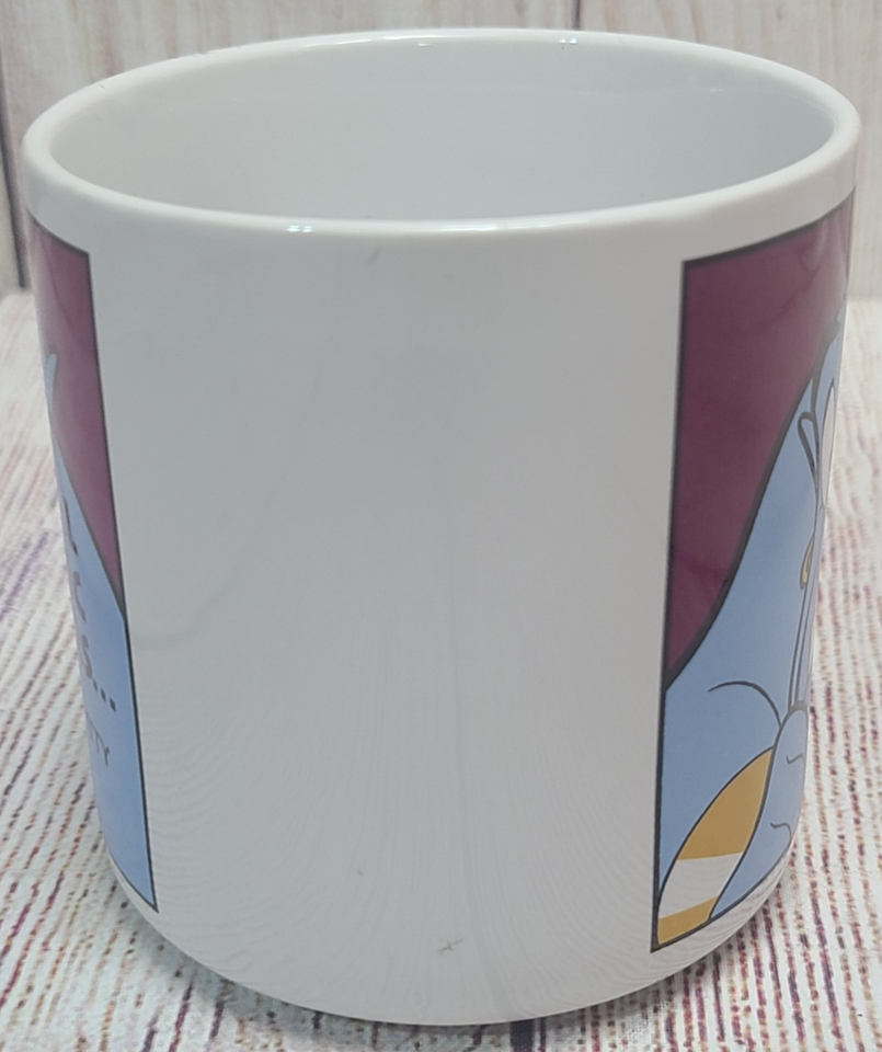 Disney Applause Aladdin Genie Coffee Mug Cup White Blue Purple Ceramic ...