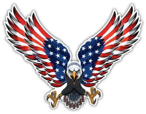 American Eagle USA Patriotic Sticker Decal Laptop Wall Car Truck Cup ...