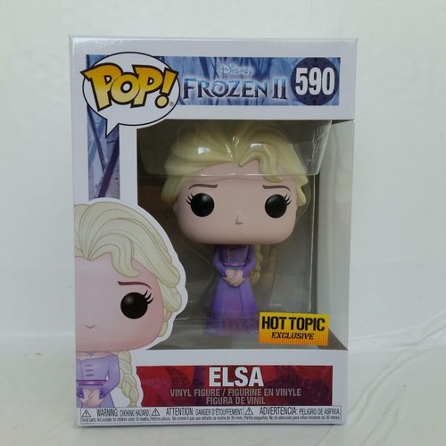Funko Pop Disney Frozen 2 Elsa Purple Dress 590 Hot Topic Exclusive ...