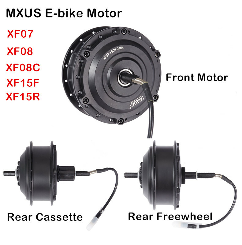 MTB Front/Rear Wheel with MXUS Motor XF07 XF08 XF15 Brushless Hub Drive ...