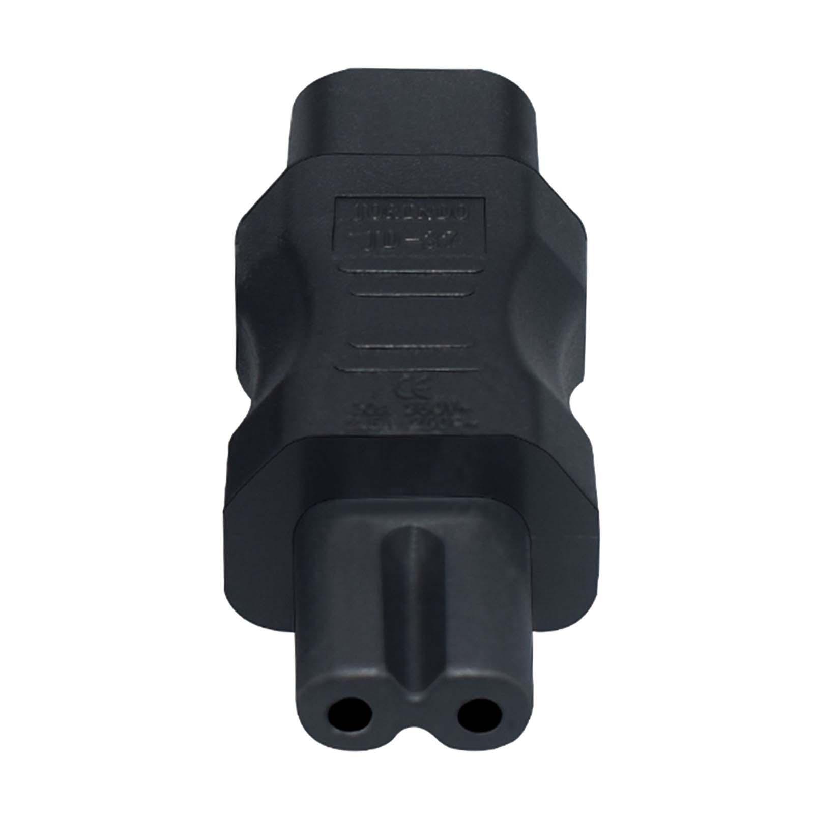 IEC320 2 Pin C8 to C7 Power Adapter Connector Male to Female for Camera ...