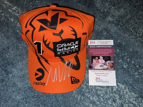 Max Verstappen Signed Orange Army Red Bull Hat 3x F1 Champ JSA Auth #5 ...