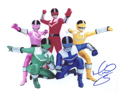 MICHAEL COPON as the Blue Time Force Power Ranger - GENUNE SIGNED ...