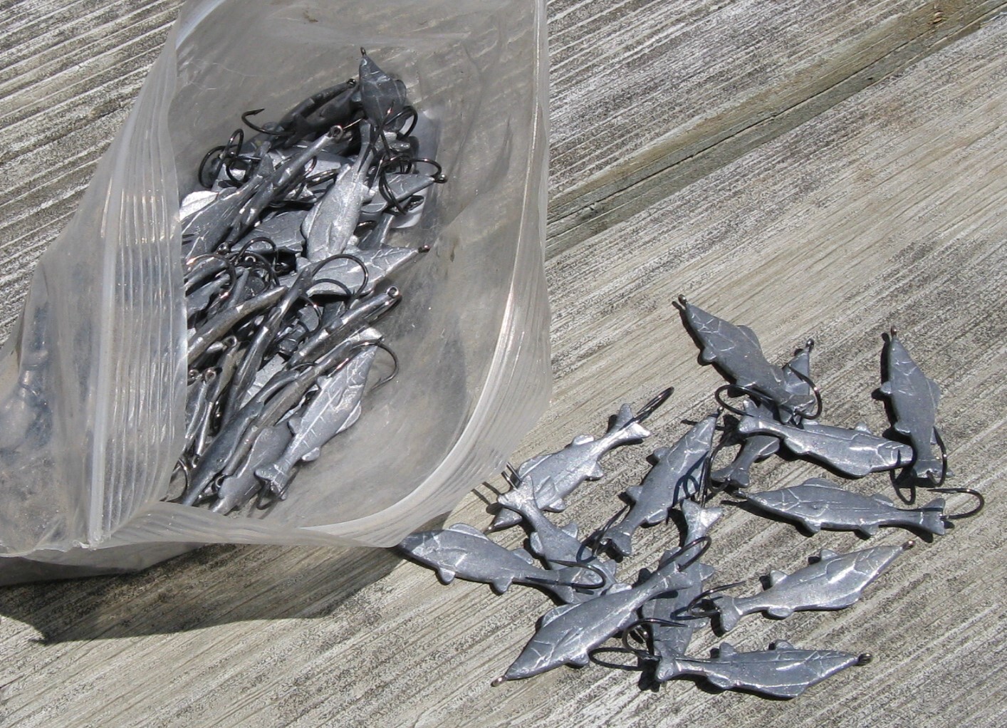 Lead Walleye Minnows DIY Tackle - Bulk Lot of 100 Unpainted Raw Lead ...