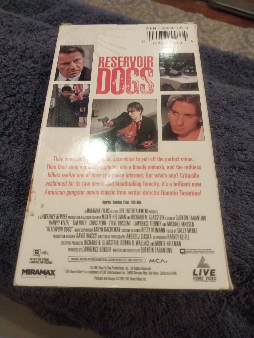 Reservoir Dogs (VHS, 1993) Quentin Tarantino, Tim Roth Chris Penn ...