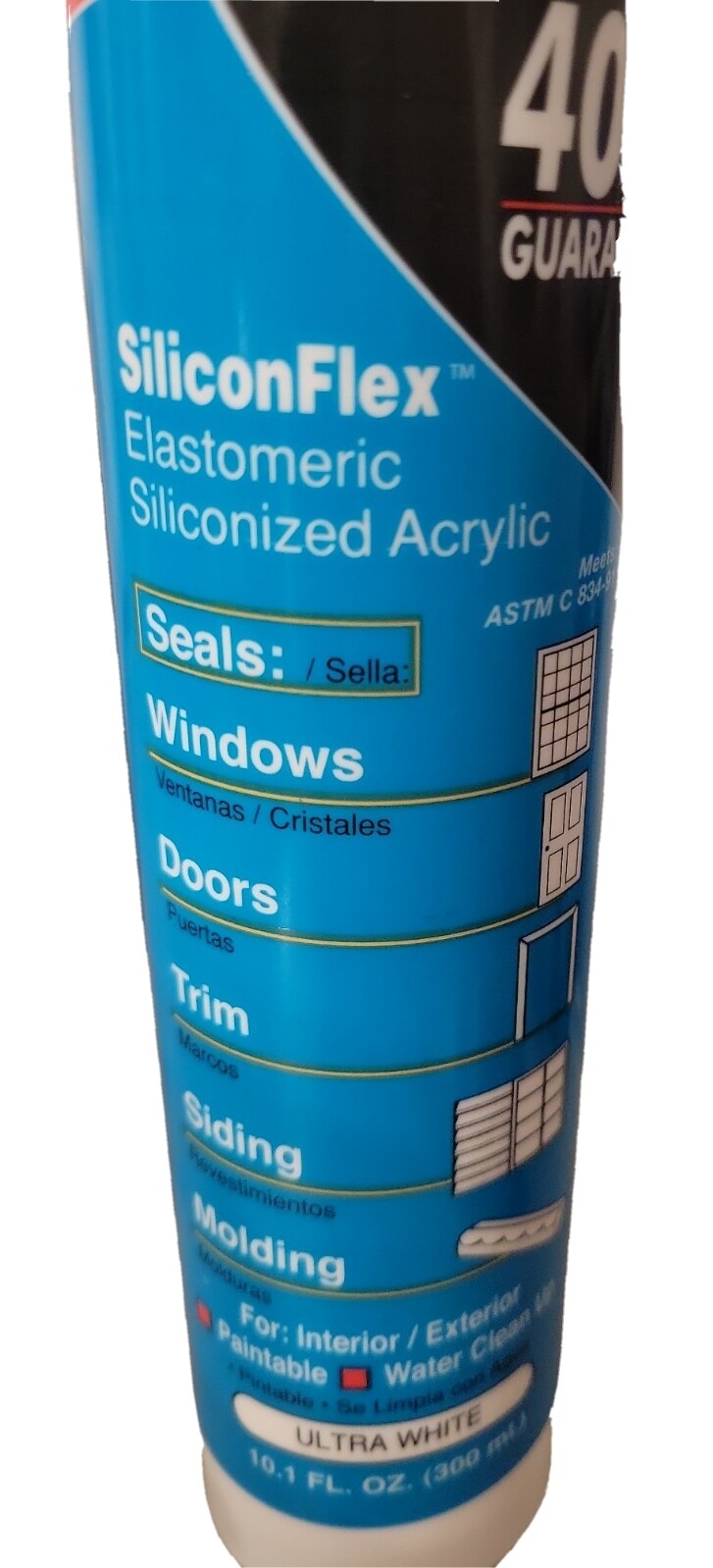 Lanco SiliconFlex Elastomeric Siliconized Acrylic Ultra WHITE Sealant ...