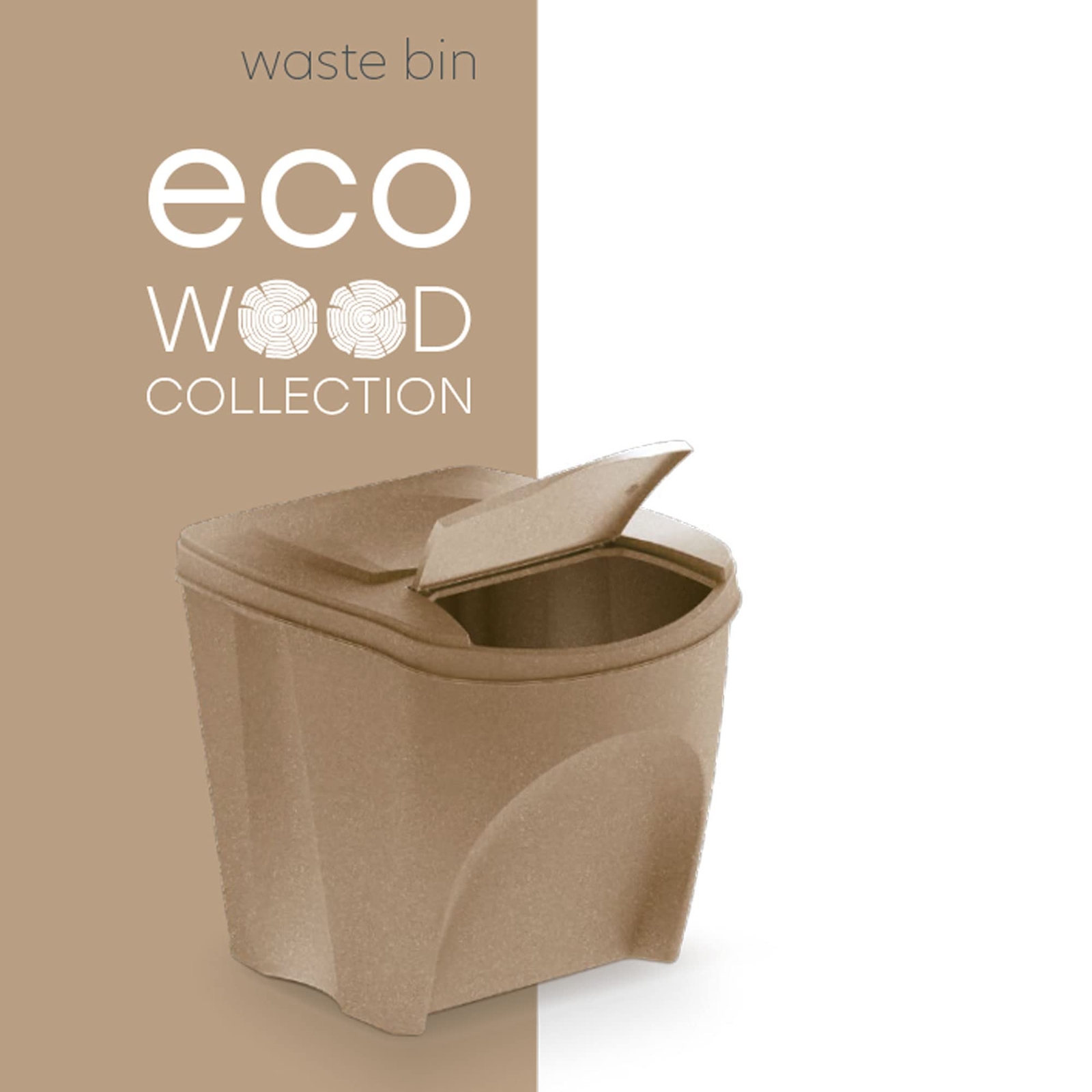 Set of 3 rubbish bins waste separation system waste sorter sorting box ...