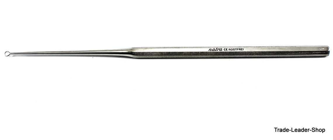 Set 5 Buck ear curette blunt straight Fig. 1 ENT 16 cm Surgical loop ...