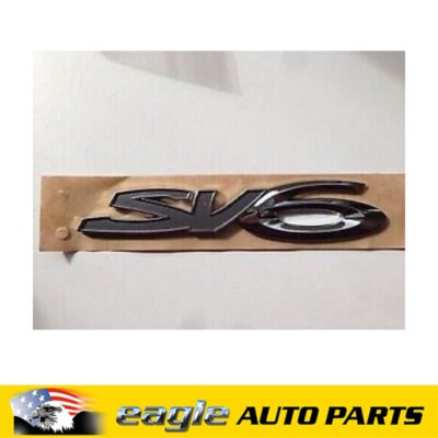 Holden Commodore VF Sedan SV6 Rear Boot Badge Genuine GM | eBay