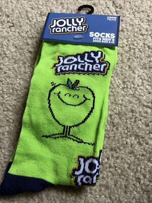 Jolly Rancher Print Novelty Crew Socks - Men’s Size 6-12 NWT | eBay