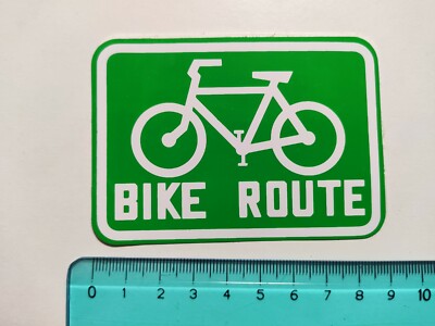 Bike Route Sticker Autocollant Aufkleber Vintage 80s Original | eBay UK