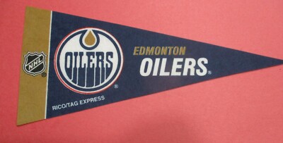 Edmonton Oilers 1996-2011 Logo - NHL Hockey Small Banner / Pennant 9 ...